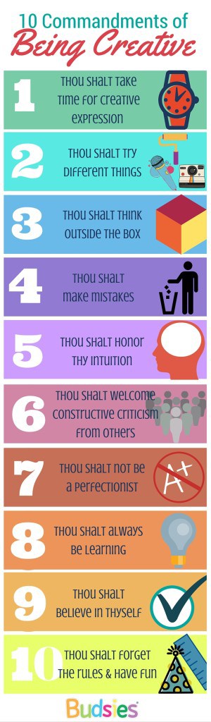 10 Commandments of Being Creative | Budsies Custom Gifts Blog